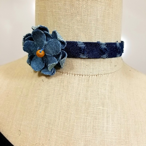 AIR Artsy Accessories | Jewelry | One Pc Denim Blue Fabric Boot Bling ...